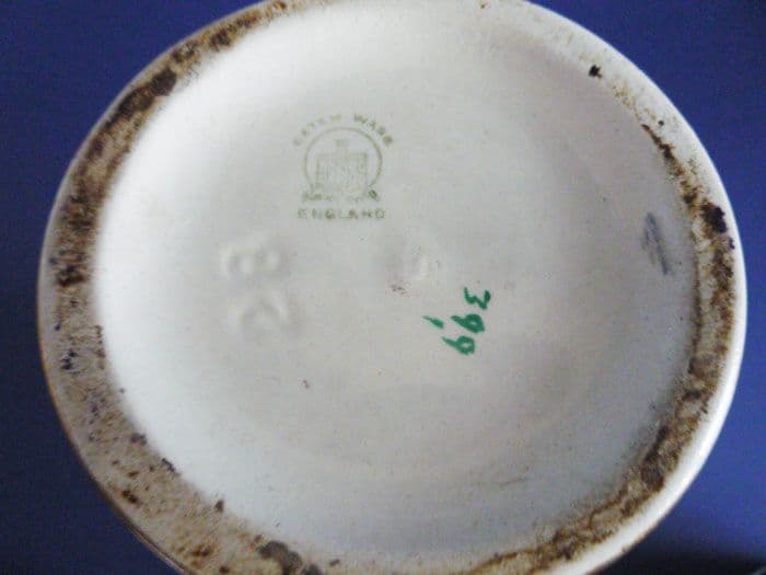 Rare Maling Cetem Ware Butterfly Vase c1915