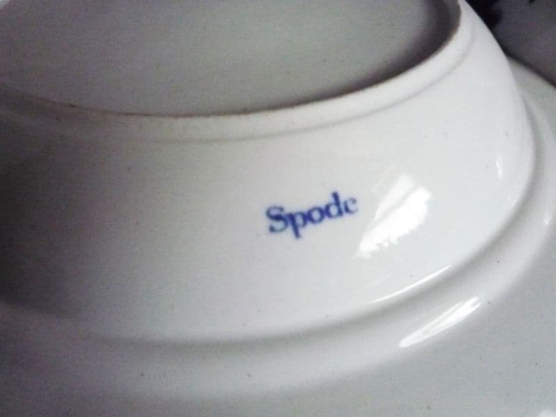 Rare Spode Blue Dragons Pattern Muffin Dish c1815