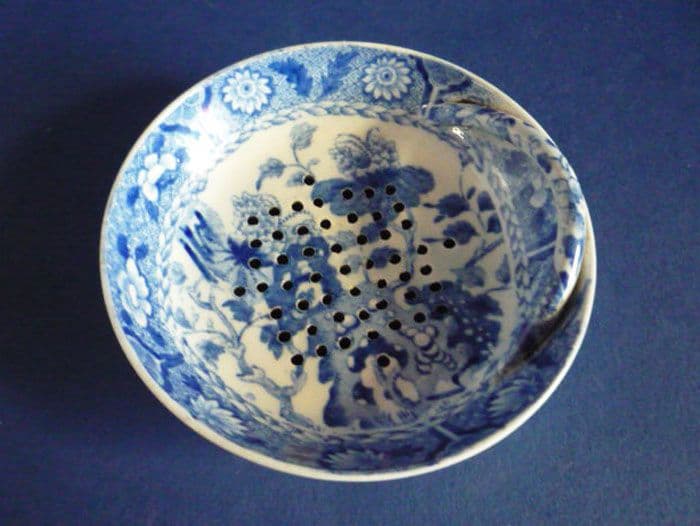 Rare Spode India Pattern Pearlware Milsey or Strainer c1815