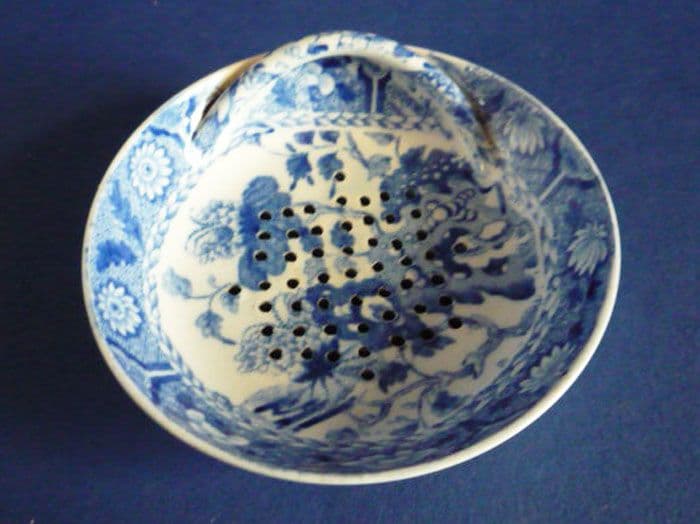 Rare Spode India Pattern Pearlware Milsey or Strainer c1815