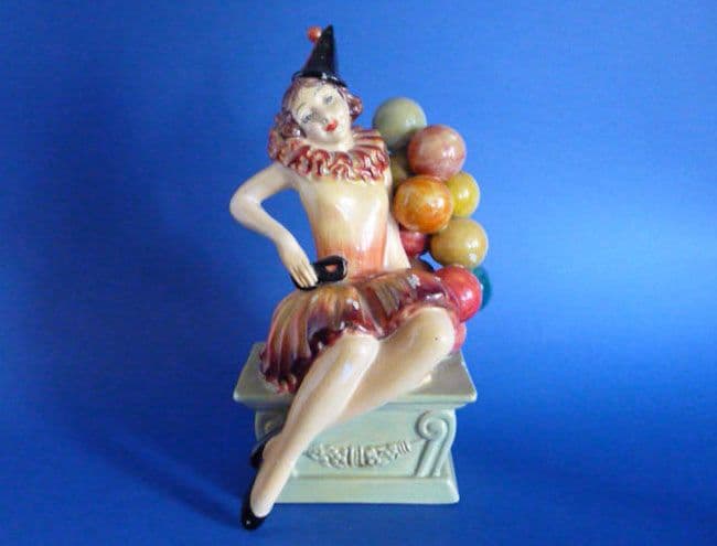 Rare Wade Cellulose Art Deco Figure Carnival by Jessie van Hallen c1930 ...