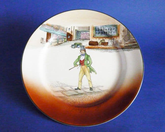 Royal Doulton Dick Swiveller Dickens Ware Series A Large Rack Plate ...