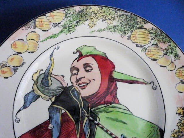 Royal Doulton Professionals Series The Jester Portrait Rack Plate c1940