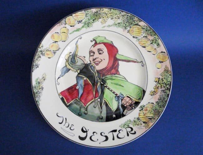 Royal Doulton Professionals Series The Jester Portrait Rack Plate c1940