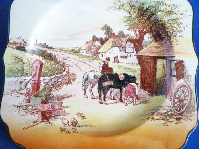 Royal Doulton Rustic England Dorothy Rack Plate D5694 c1945 Sold