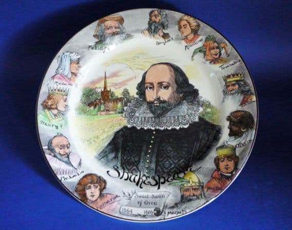 Royal Doulton Shakespeare s Portrait Rack Plate c1939
