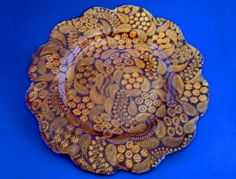 Scott Brothers Southwick Pottery Sunderland Paisley Plate c1850 Sold