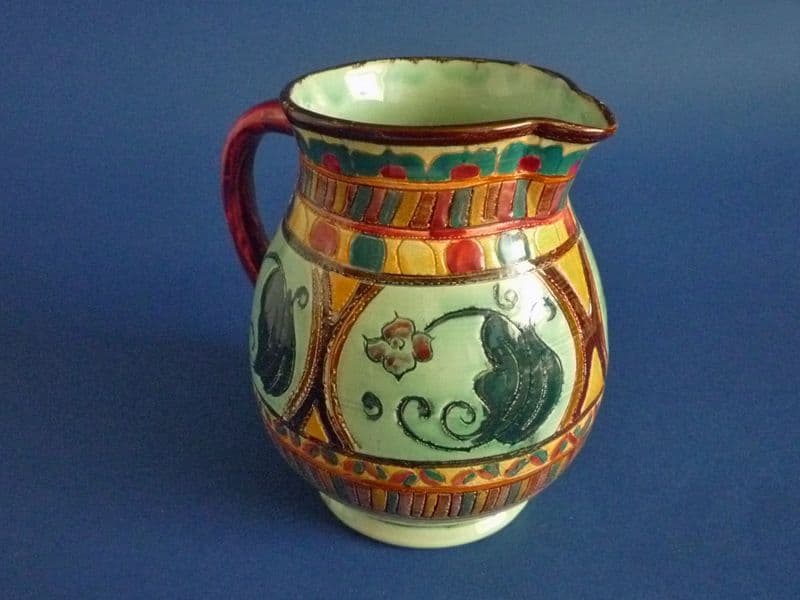 Shorter and Son Mendoza Period Ware Jug after Mabel Leigh c1939 Sold