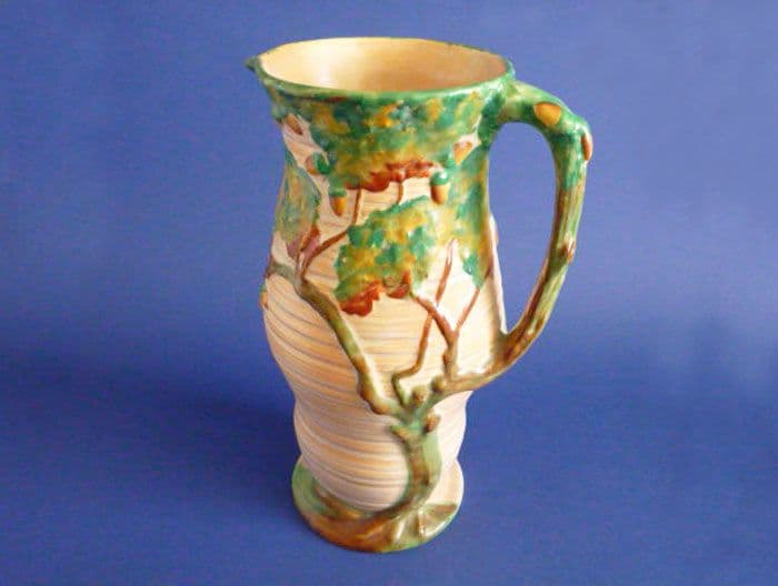 Superb Carlton Ware Art Deco Day Oak Jug or Pitcher c1933