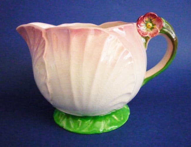 Superb Large Carlton Ware Pink Buttercup Custard Jug c1936 Sold