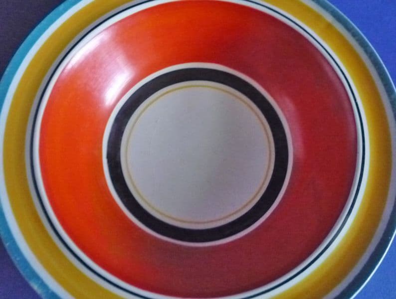 Susie Cooper Gray s Pottery Banded Pattern 7670 Dessert Bowl c1928 Sold