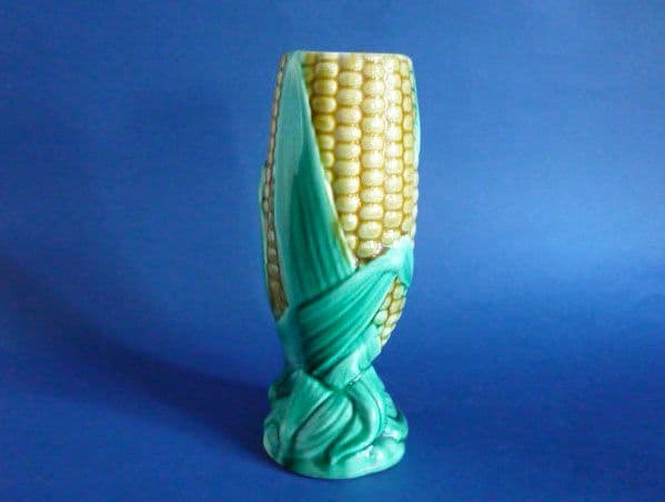 Unusual Victorian Majolica Corn on the Cob Vase c1880 Sold