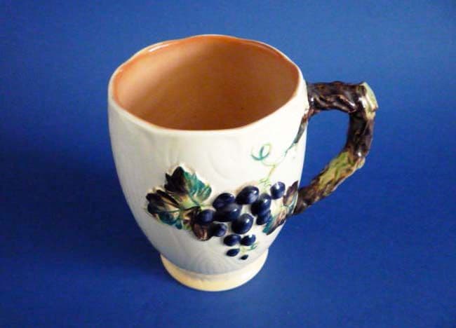 Unusual Vintage Carlton Ware Grape Cocoa Mug c1950