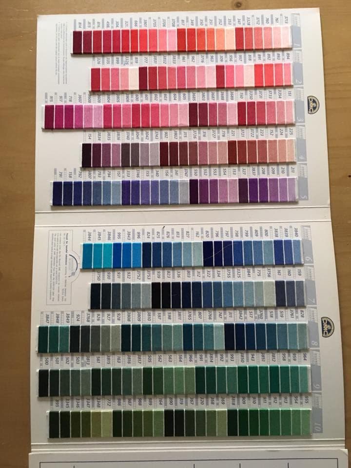 DMC Thread Swatches