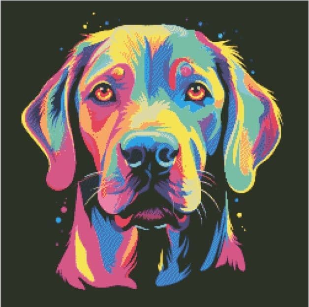Neon Poster Labrador