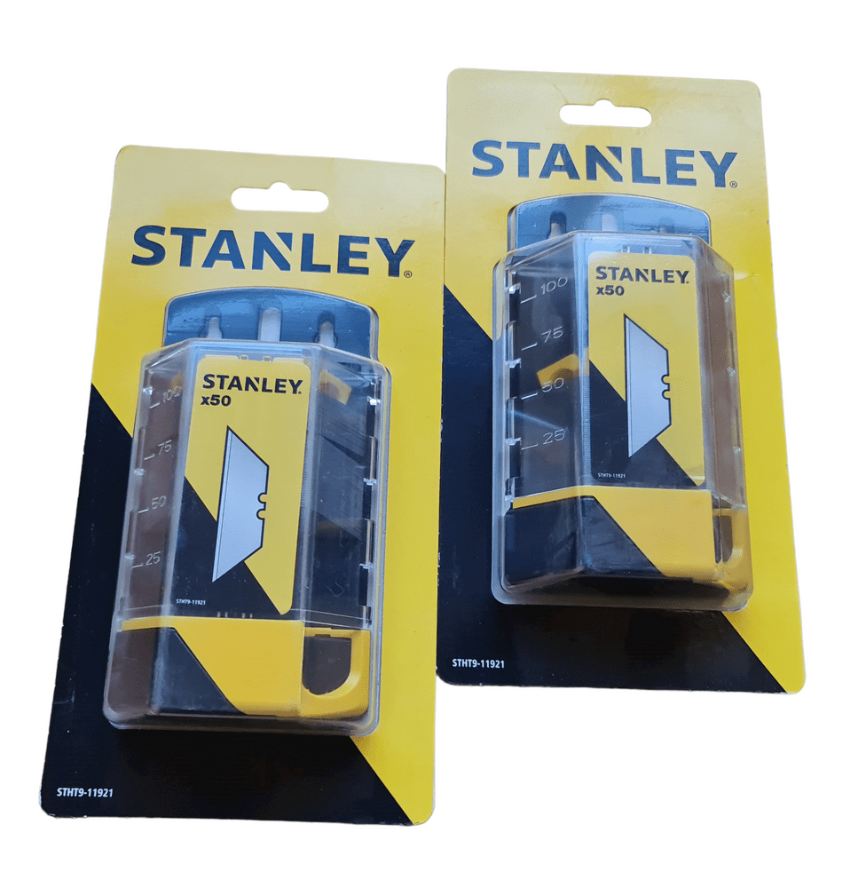 400 x Original Stanley 1992 Heavy Duty Straight Blades 2 notch Stanley ...