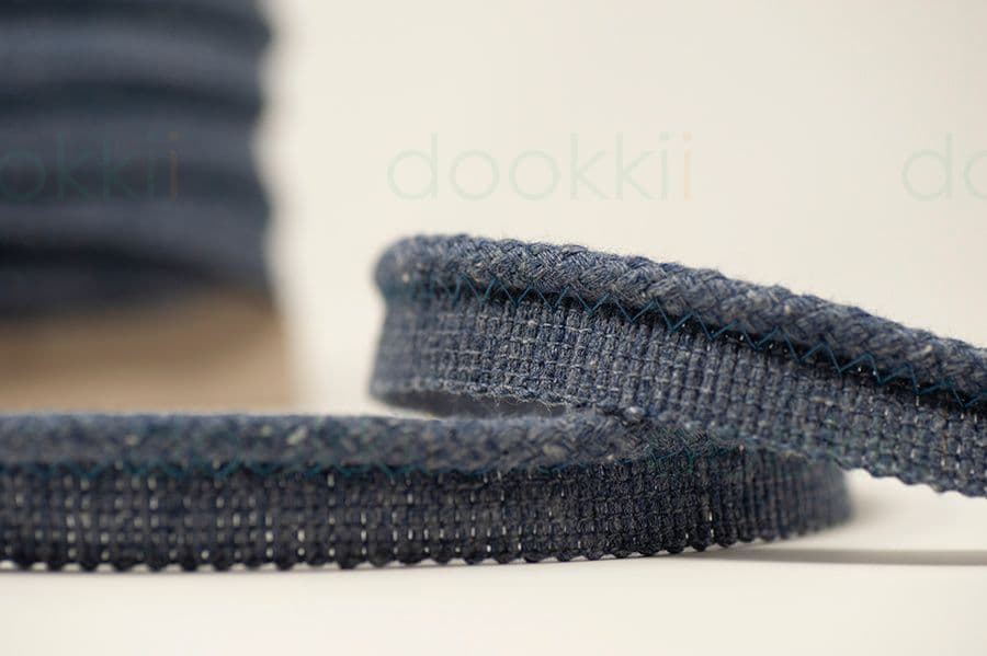 23mm flanged piping cord - jeans