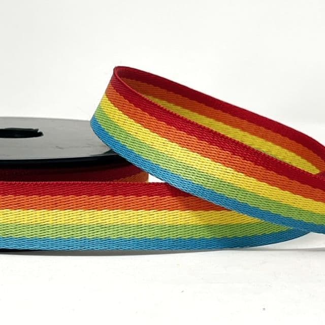 25mm Rainbow Webbing