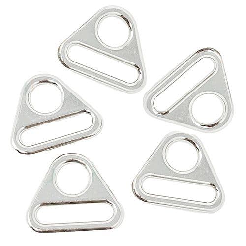 25mm triangle connector silver