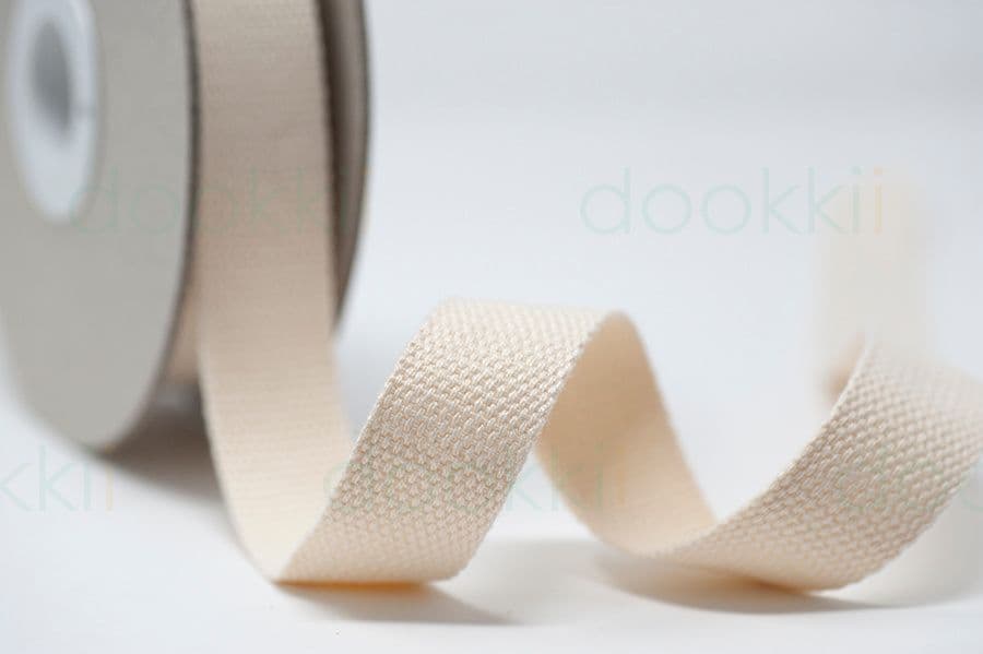 25mm webbing - Ecru