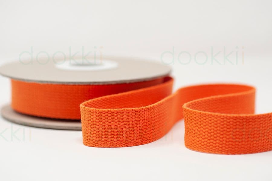 25mm webbing - Orange
