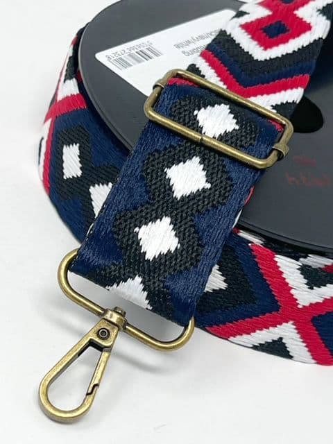 40mm tribal webbing red/black/navy/white