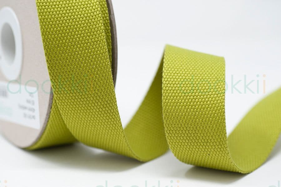 40mm webbing - lime