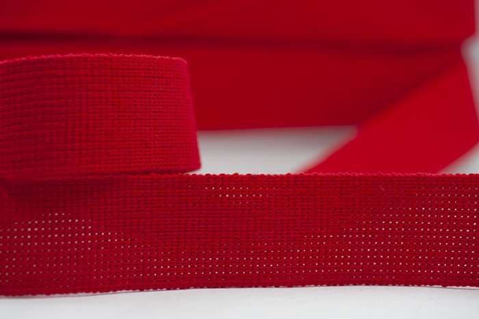 40mm wide plain colour webbing red