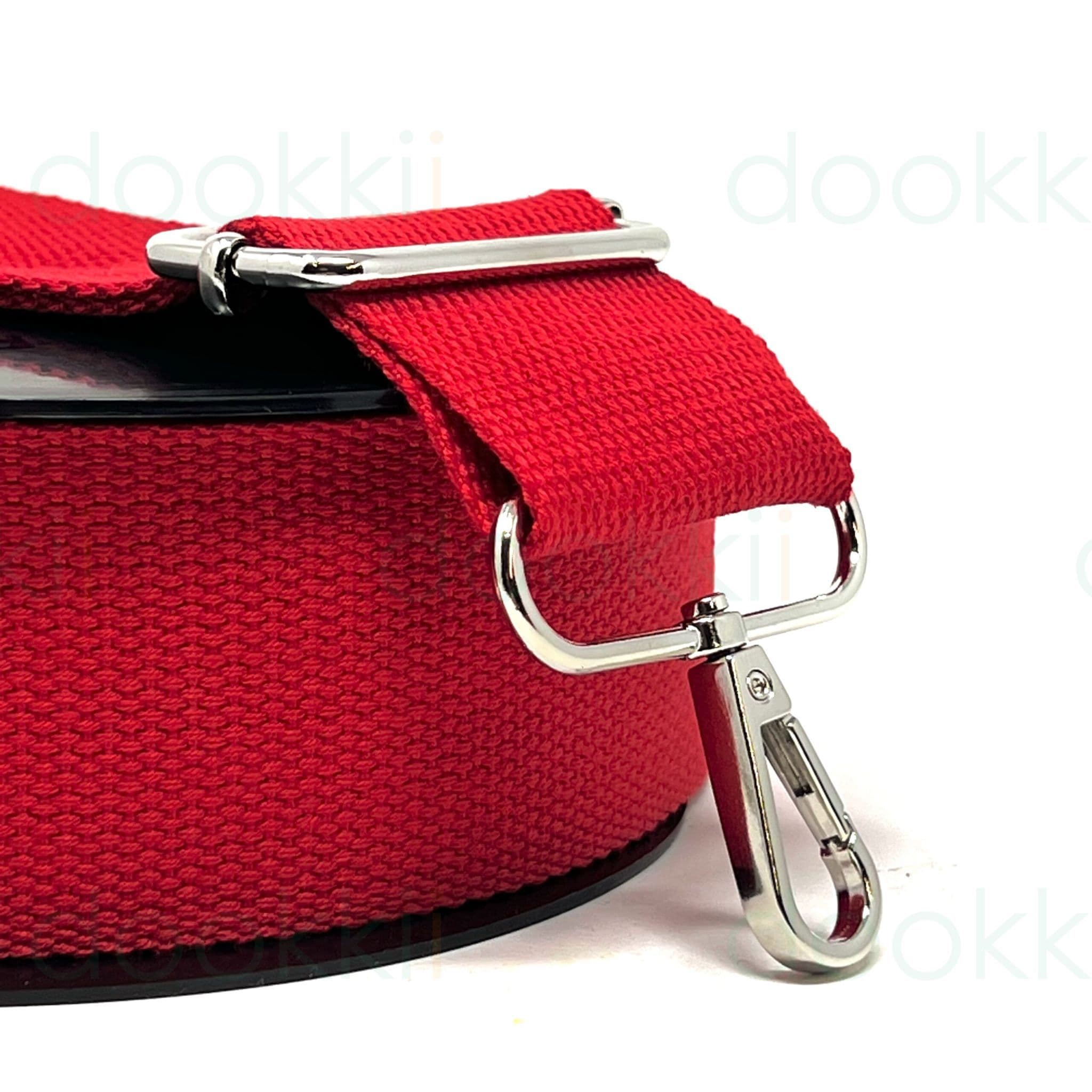 50mm 80 cotton mix webbing - RED
