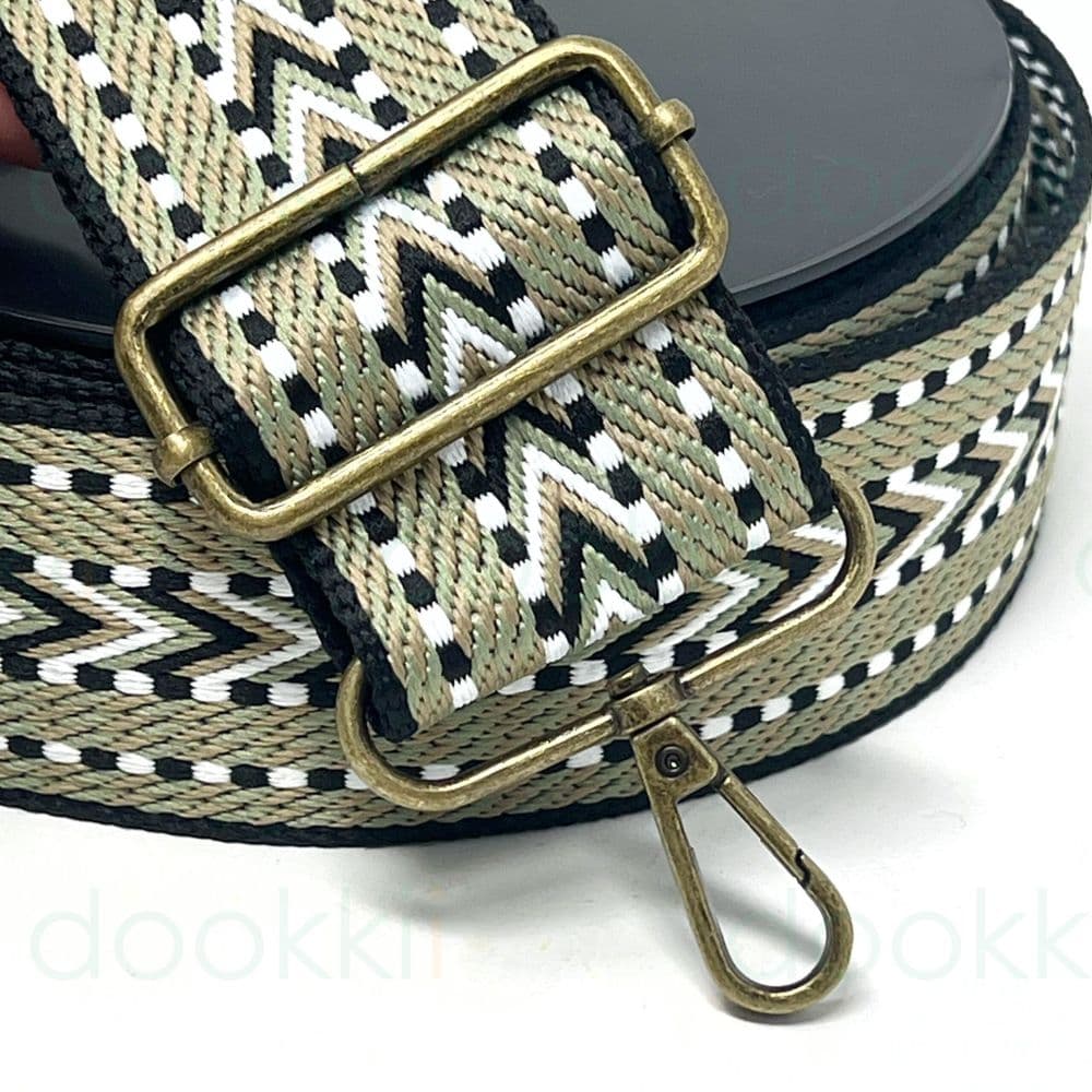 50mm Arrow weave webbing - Sage Green