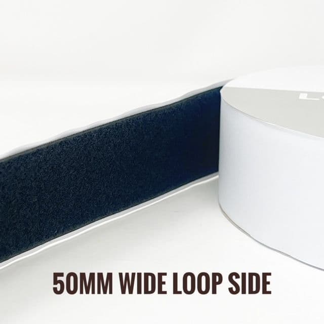 50mm black LOOP side stick on