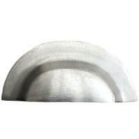 Brushed Silver Cup Handle