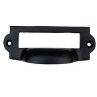 Card Holder Cup Handle - Matt Black Plain Small