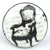 Flat Black Chair Knob
