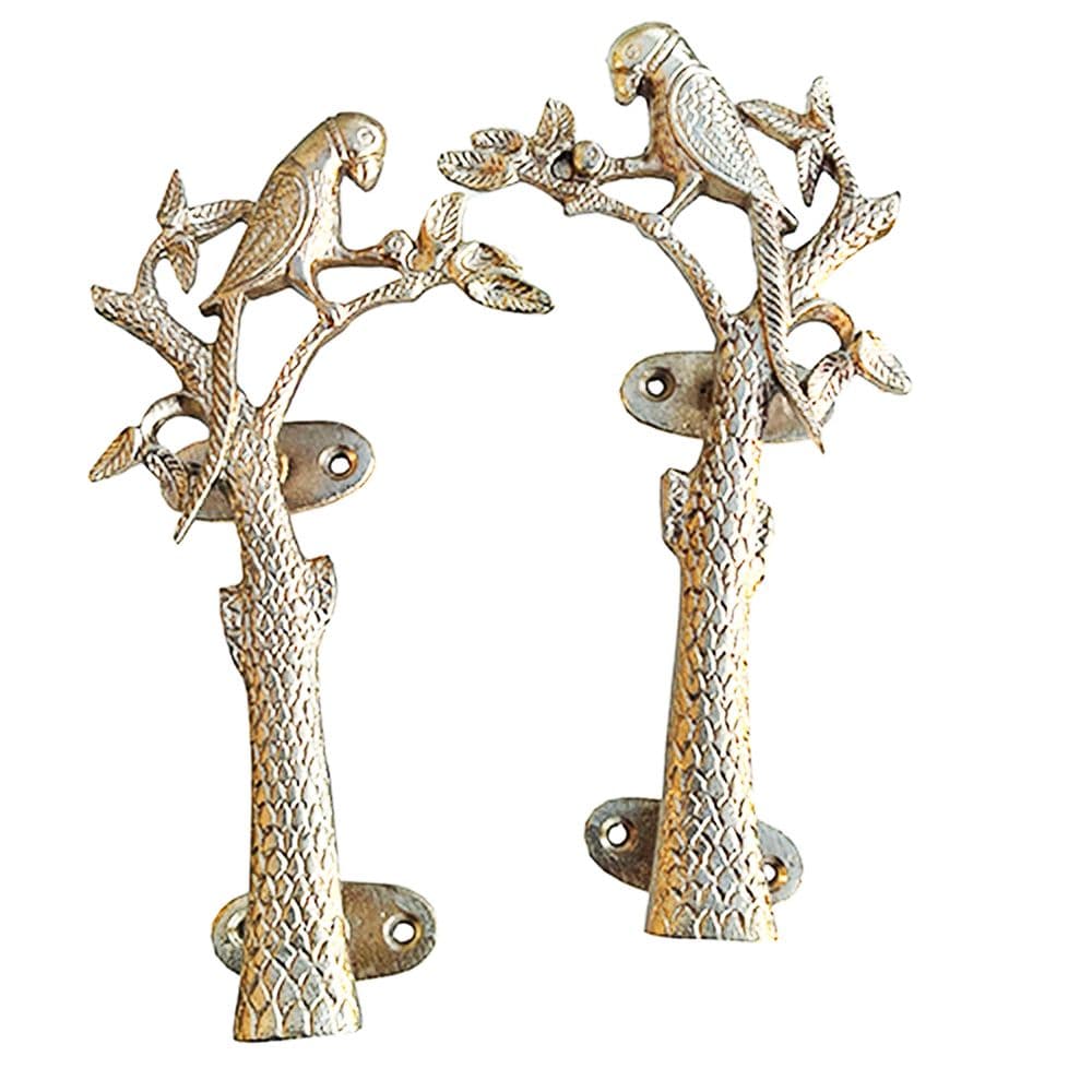 Gold pair of bird handles