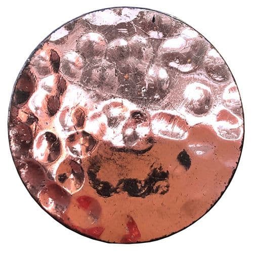 Hammered Disk Rose Gold