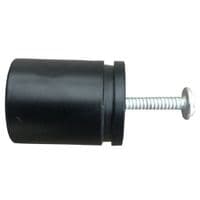 Matt Black 25mm Dint Stub Pull