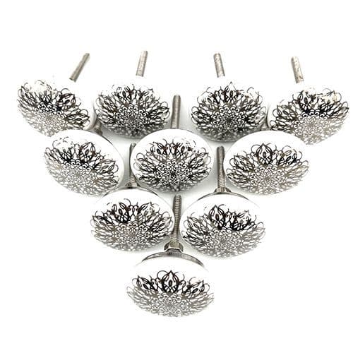 Silver Knobs | Drawer, Cupboard & Door Knobs | Knobbles & Bobbles