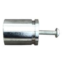 Silver 25mm Dint Stub Pull