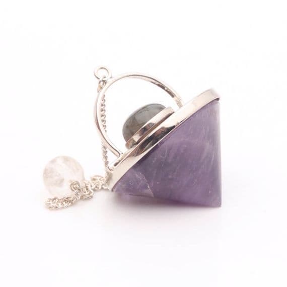 Faceted Amethyst Pendulum