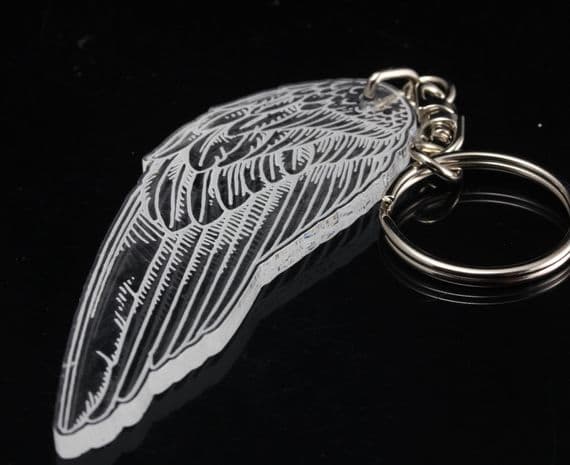 Angel Wing key ring
