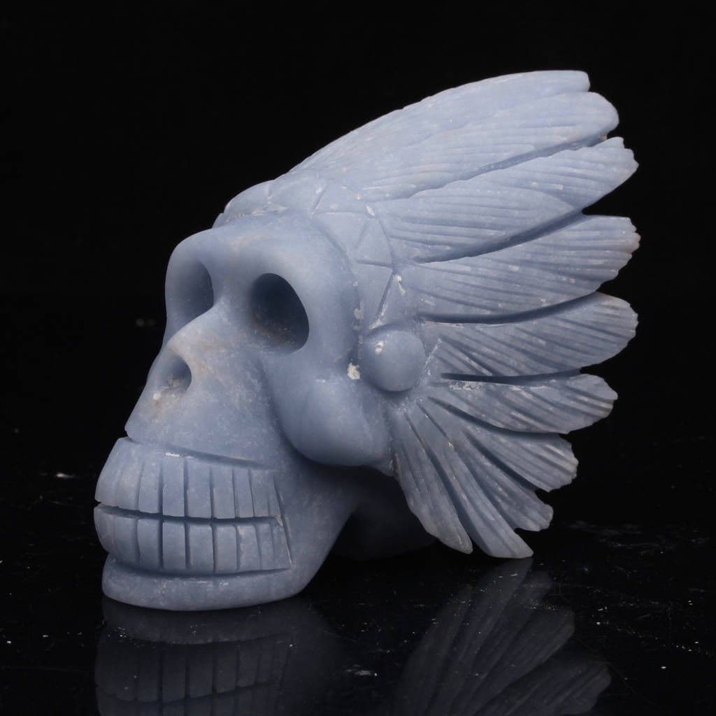 Angelite Skull