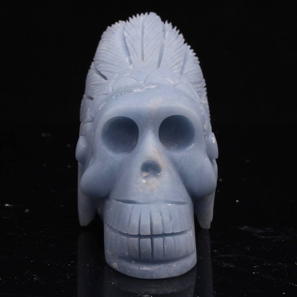 Angelite Skull