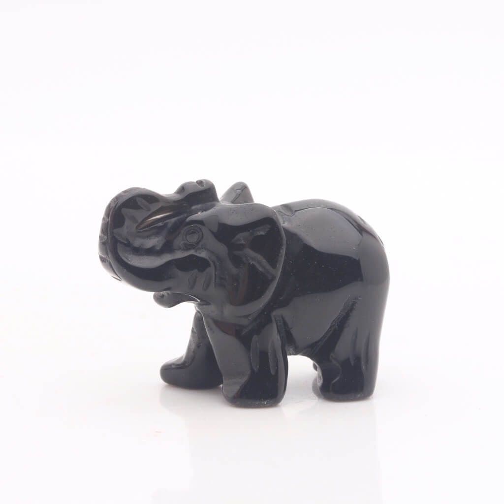 Black Obsidian Elephant| Crystals For Healing