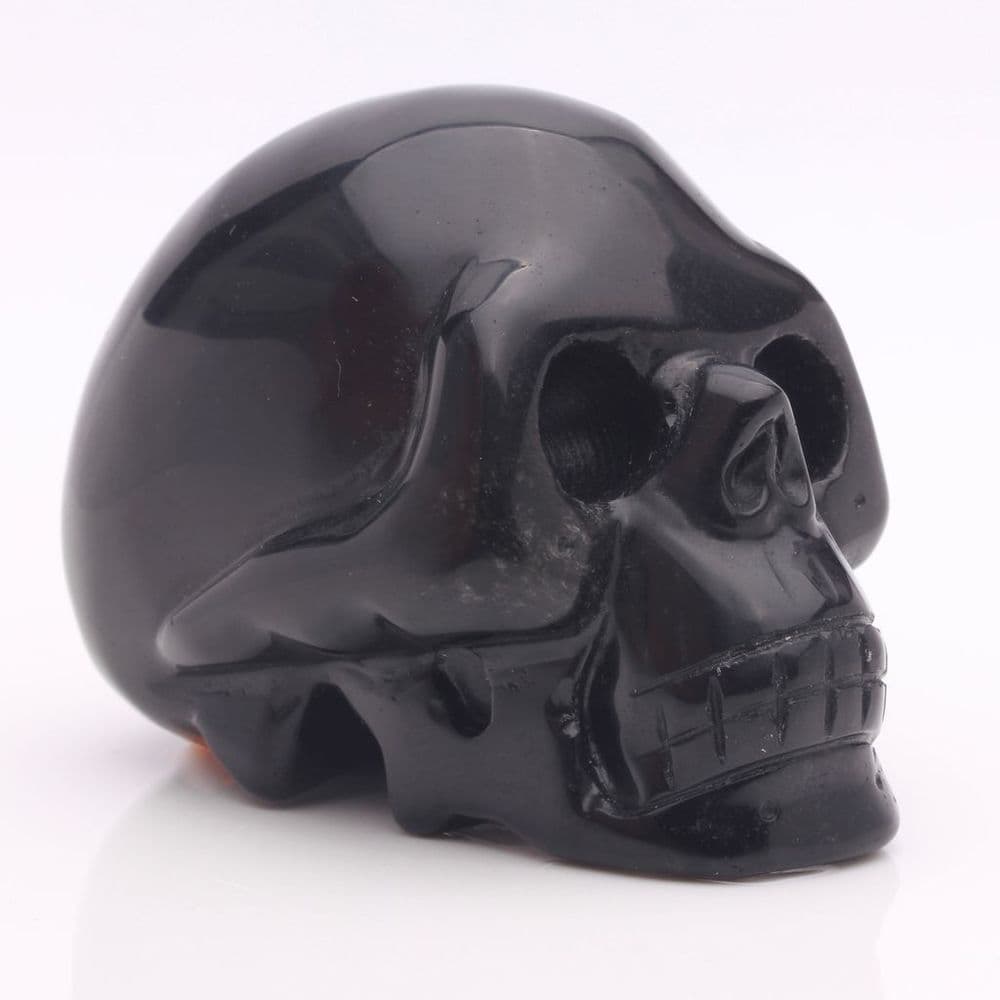 Black Obsidian Skull