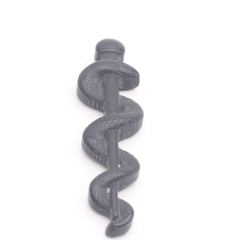 Black Obsidian Staff of Aesculapius