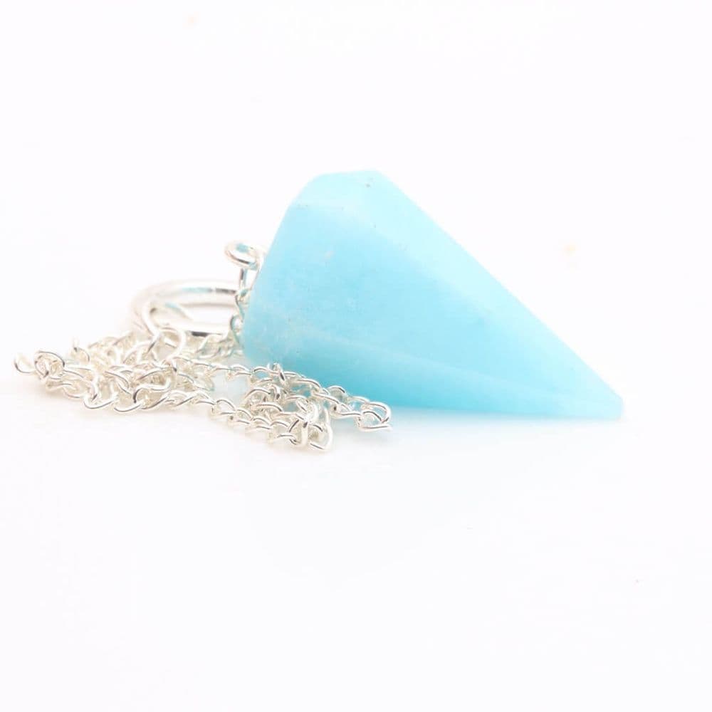 Blue Aragonite Pendulum