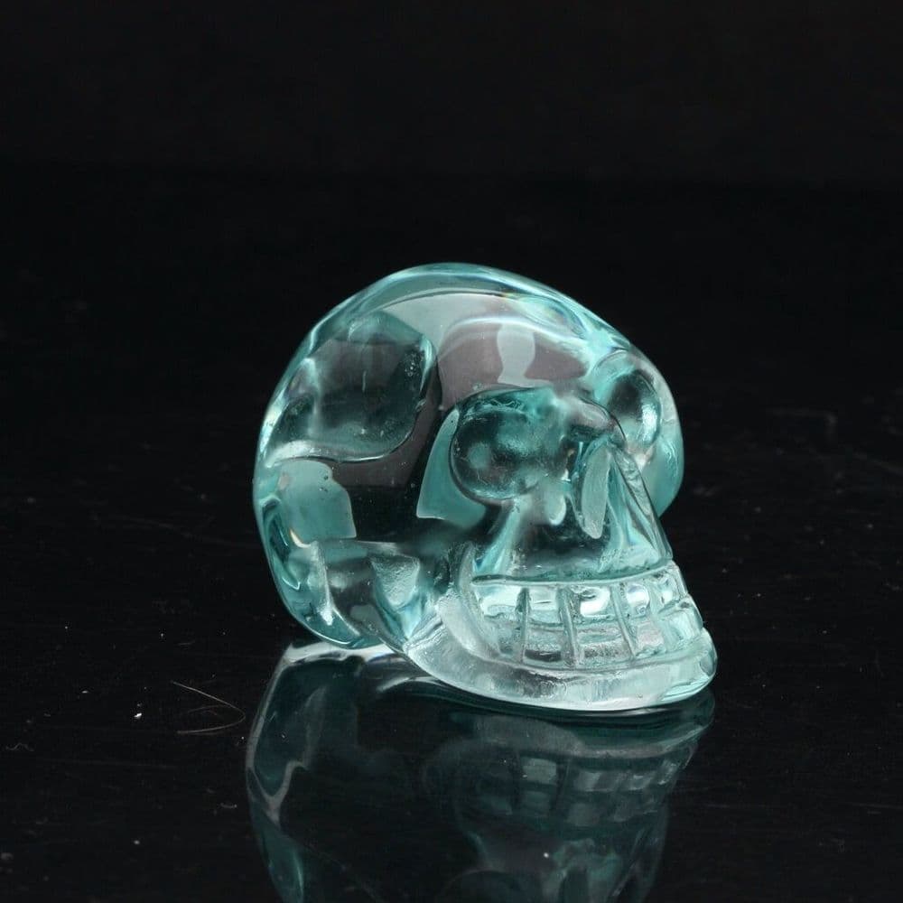 Blue Obsidian Skull