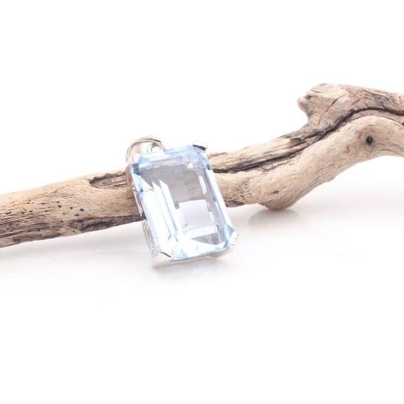 Blue Siberian Quartz Pendant