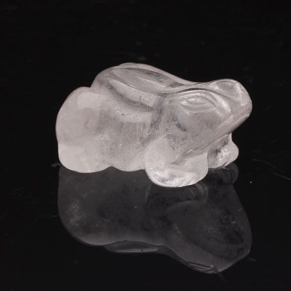 Clear Quartz Frog
